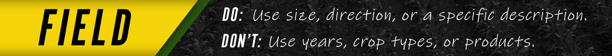 #TechTips | Field Naming for Success - Van Wall Equipment